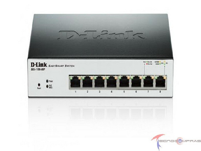 Switchs DLINK DGS-1100-08P La serie de switches easysmart dgs-1100 de d-link ofrecen una ...